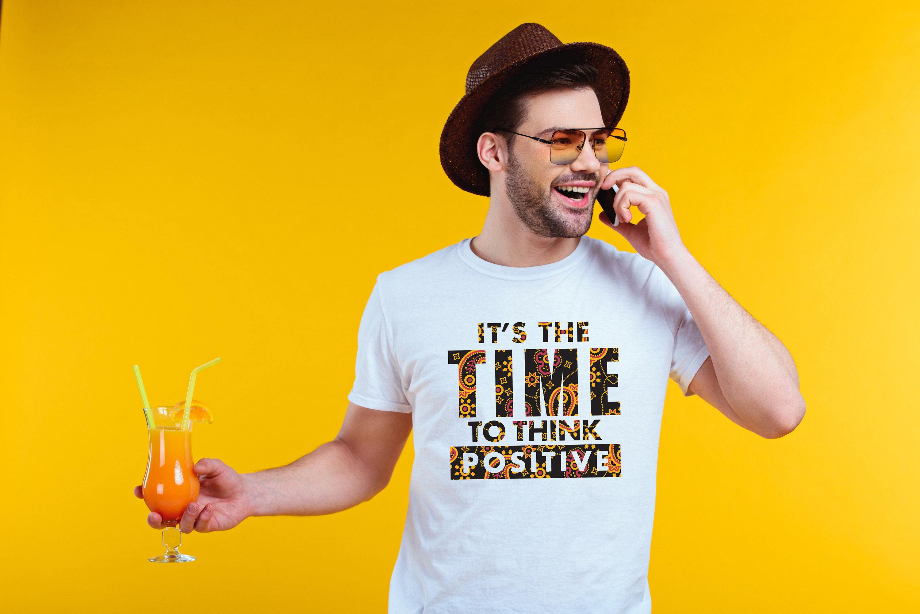 It's The Time To Think Positive T-shirt Tmblr Instagram | Etsy