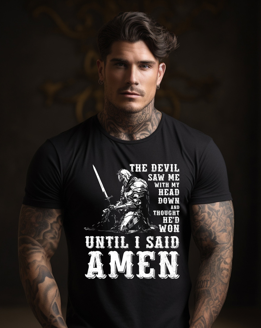 Head Down Until I Said Amen, Inspirational Tee for Devoted Hearts ...