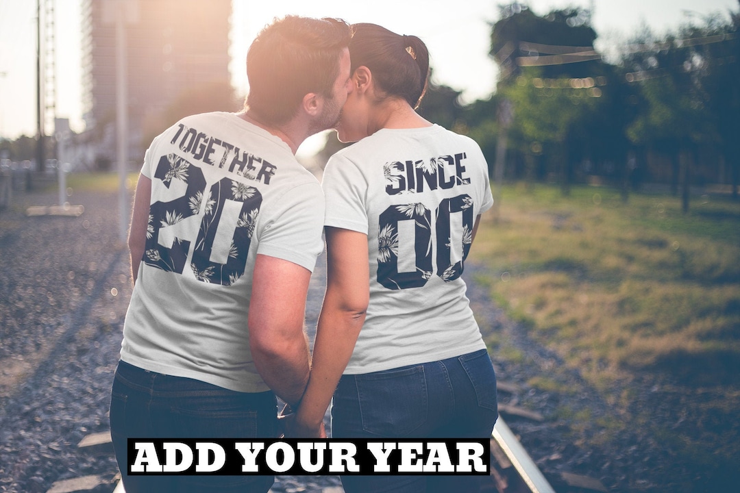 Together Since Shirts, Anniversary Gift, Anniversary Shirts, Couples ...