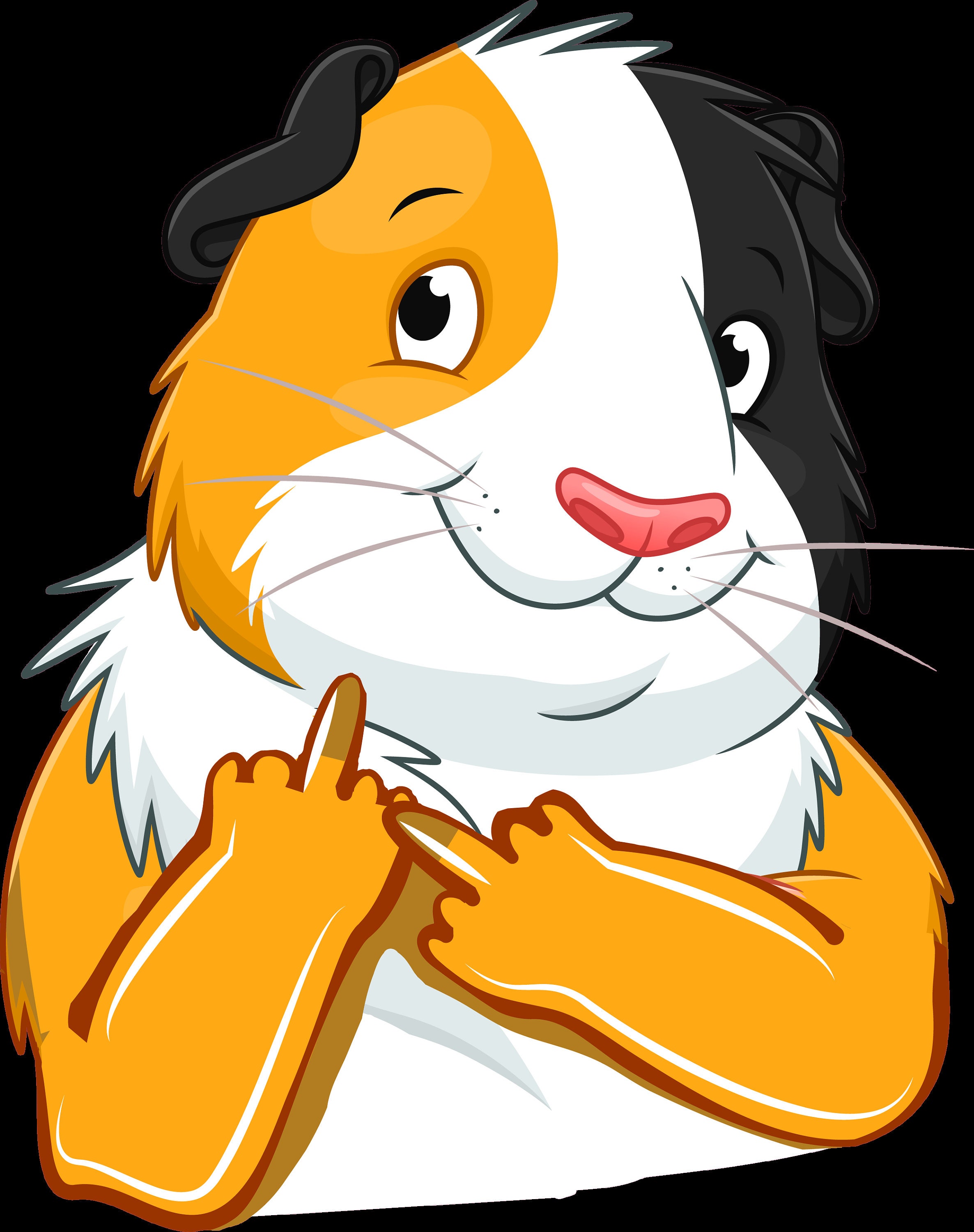 Guinea Pig Funny Pocket Middle Finger Gift Pocket Unisex | Etsy