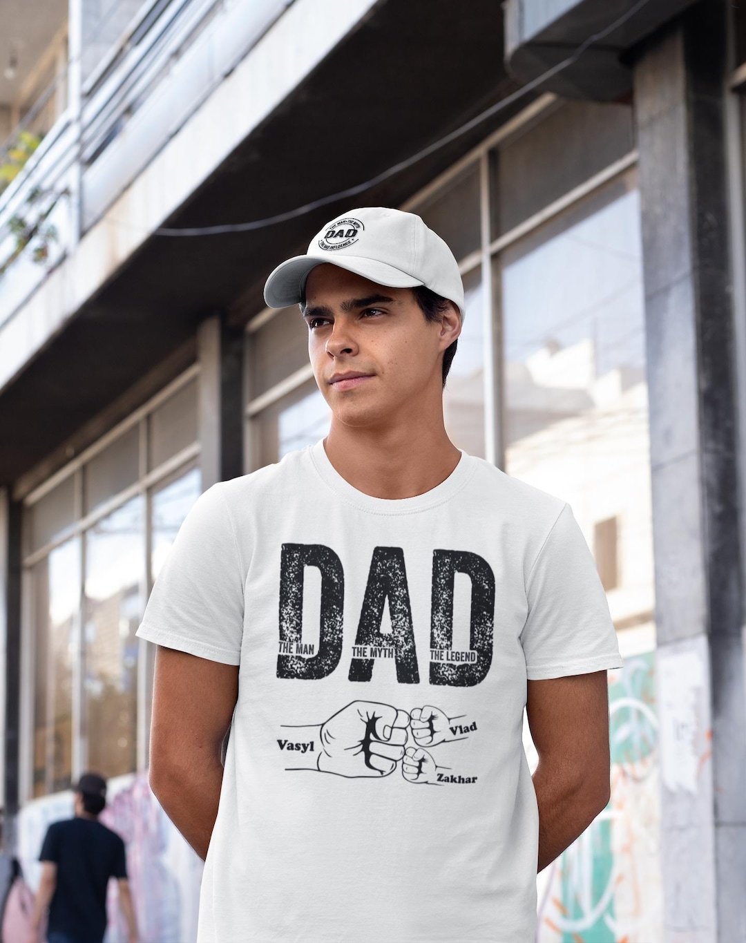 Personalized Dad T-shirt | the Man, the Myth the Legend | Fist Bump ...