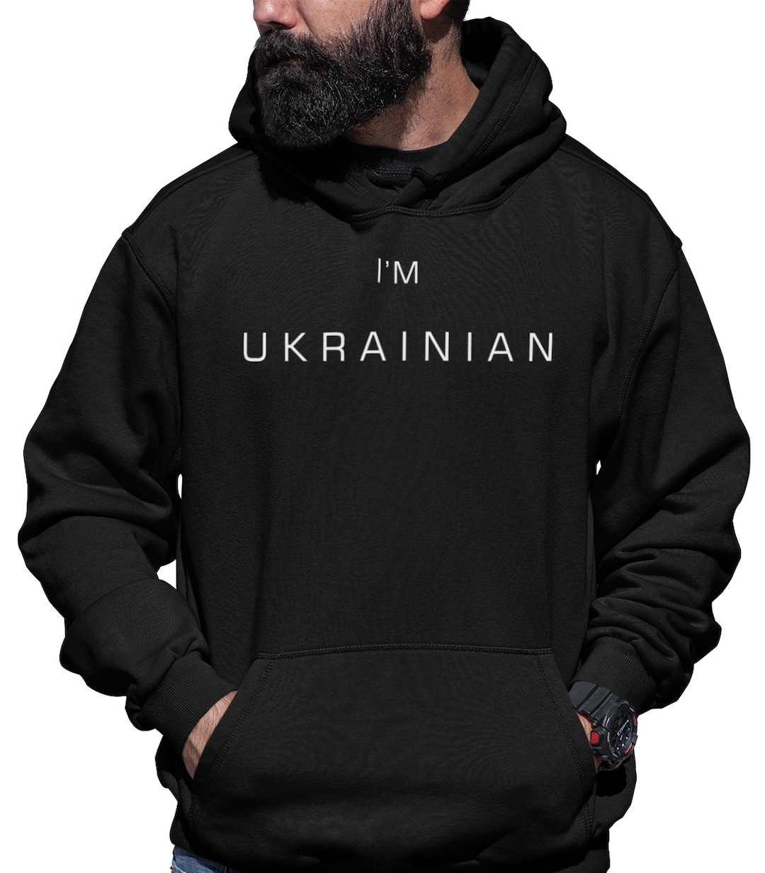 I'm Ukrainian Hooded Sweatshirt, I'm Ukrainian Sweatshirt, Zelensky ...