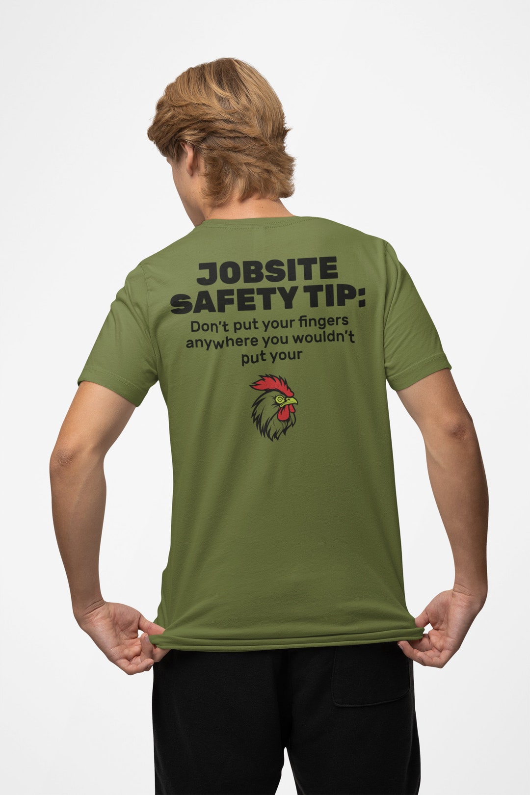 Funny Work Safety Reminder Tee, Jobsite Safety Humor T-shirt 'don't Put ...