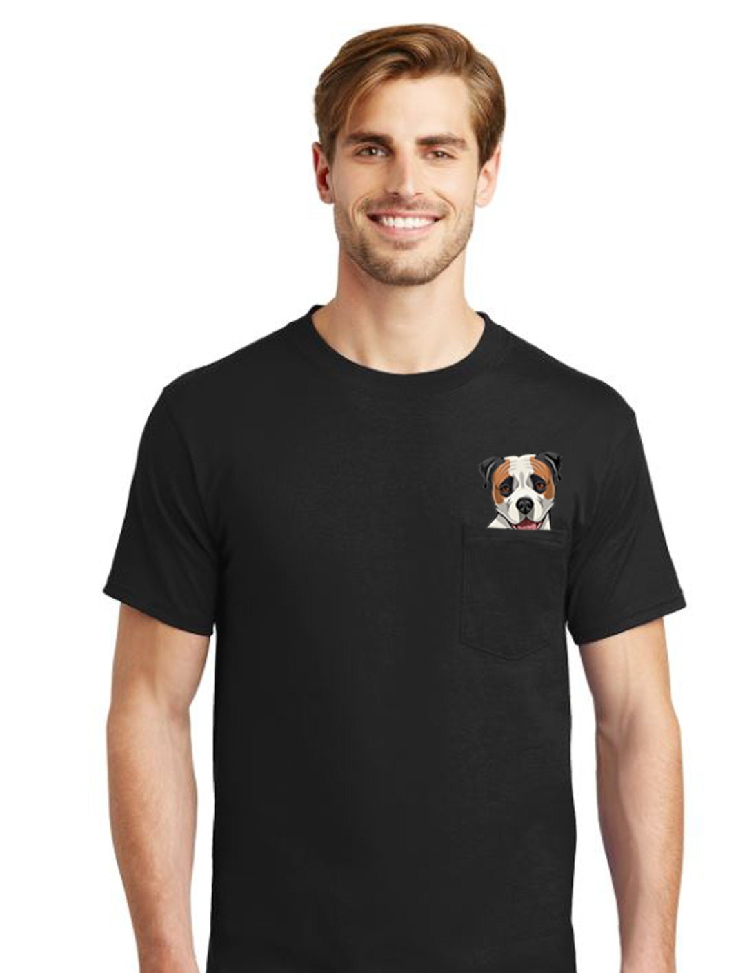 English Bulldog With the Middle Finger Funny Pocket Dog Middle Finger ...