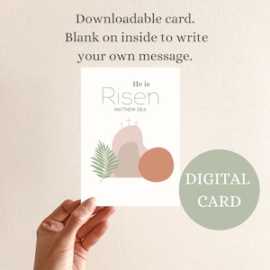 Minimalist Empty Tomb Resurrection Crucifixion, He is Risen Bible Verse ...