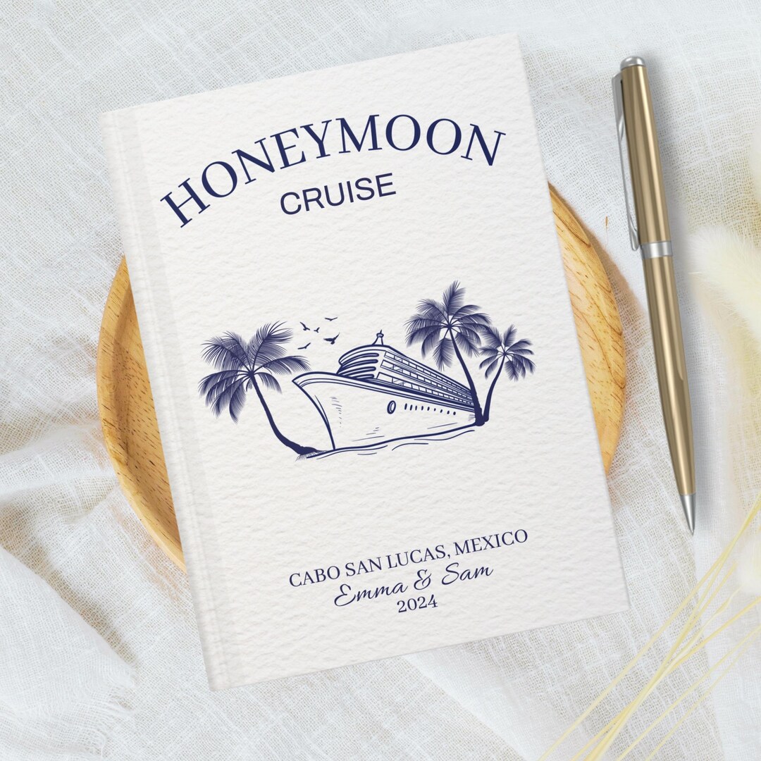 Custom Honeymoon Cruise Journal, Personalized Journal for Mr and Mrs ...