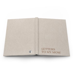 Letters to My Mom, Mama Notebook, Gift From Daughter or Son, Mom ...