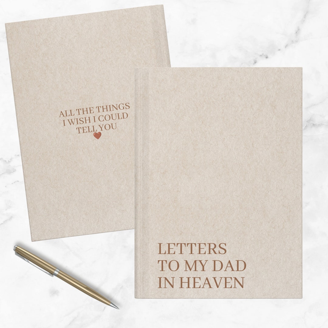 Letters to Dad in Heaven, Loss of Father Grief Journal, Dad Remembrance ...