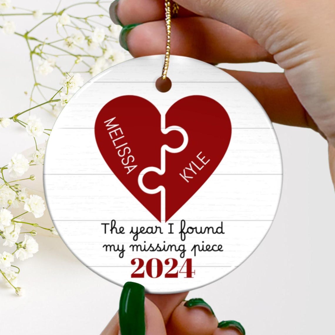 The Year I Found My Missing Piece, Custom Couple Christmas 2024 ...