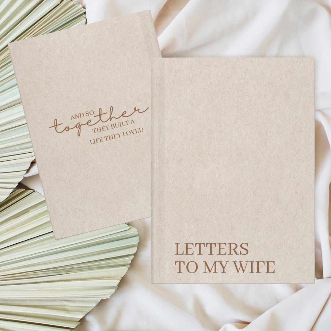 Letters to My Wife Book, Love Letters to Wife, Wedding Journal Gift ...