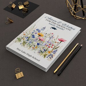 Advice & Wishes for the Graduate Guestbook, Wildflower Graduation ...