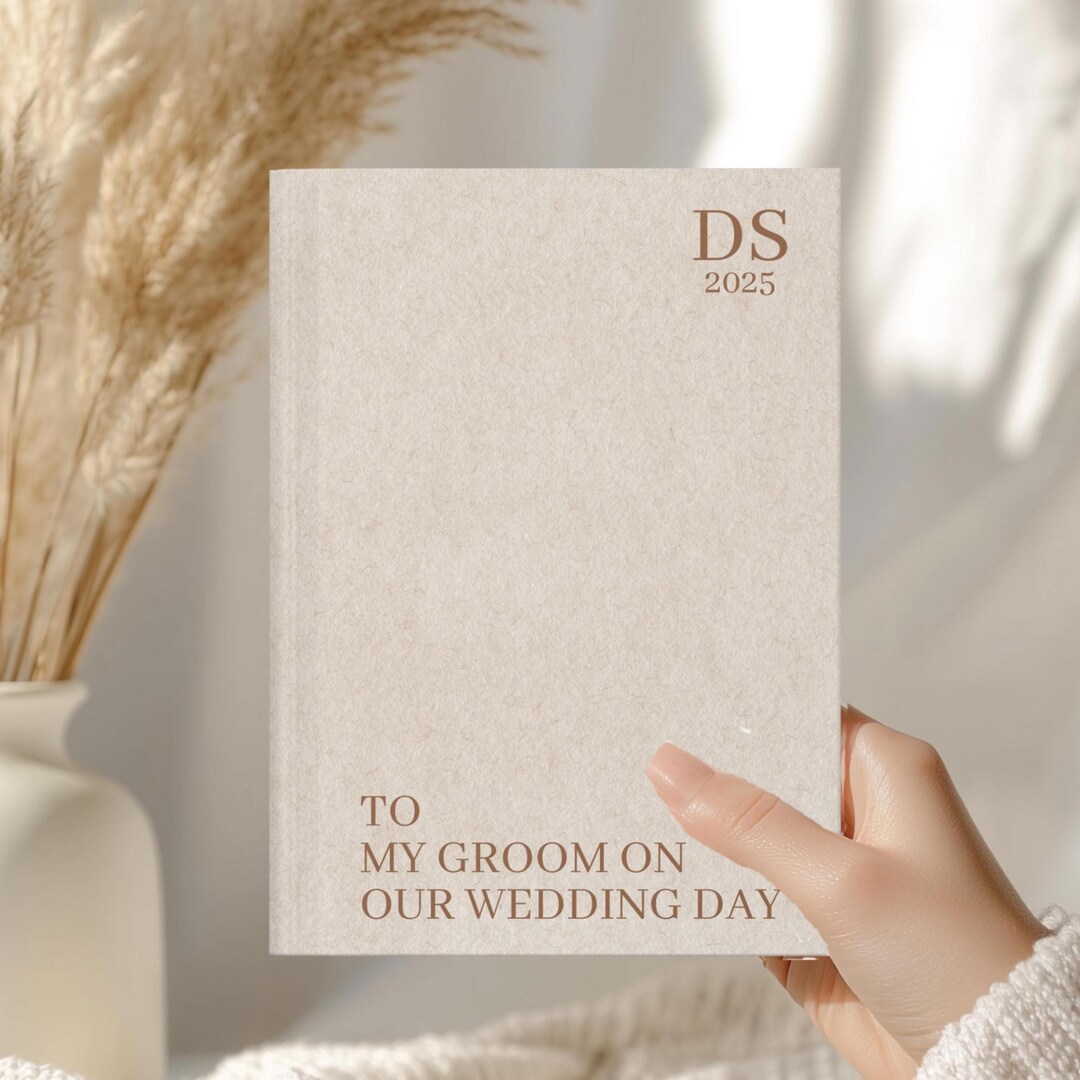 To My Groom on Our Wedding Day Journal, Wedding Gift From Bride ...