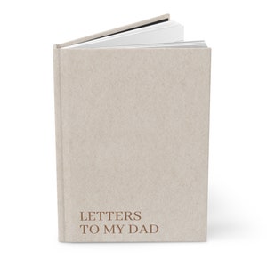 Letters to My Dad Journal, Daddy Memory Miss You Notebook, Father's Day ...