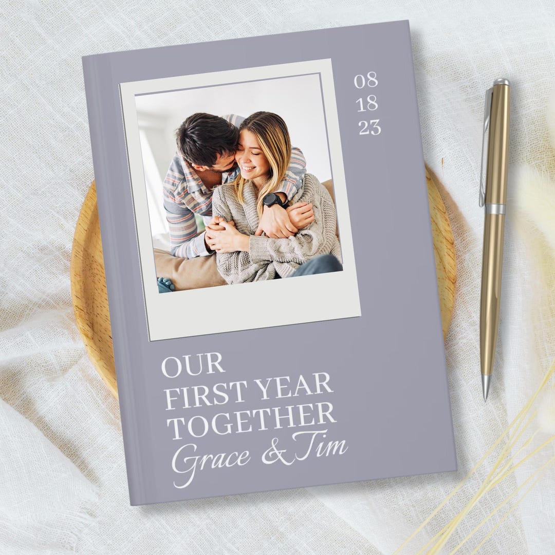 Our First Year Together, Personalized Couple Notebook, Custom Paper ...