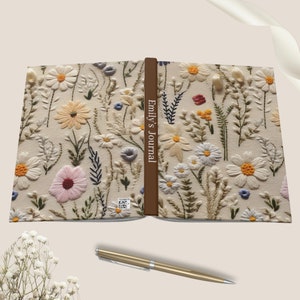 Wildflower Journal, Boho Nature Journal, Floral Journal, Journal for ...