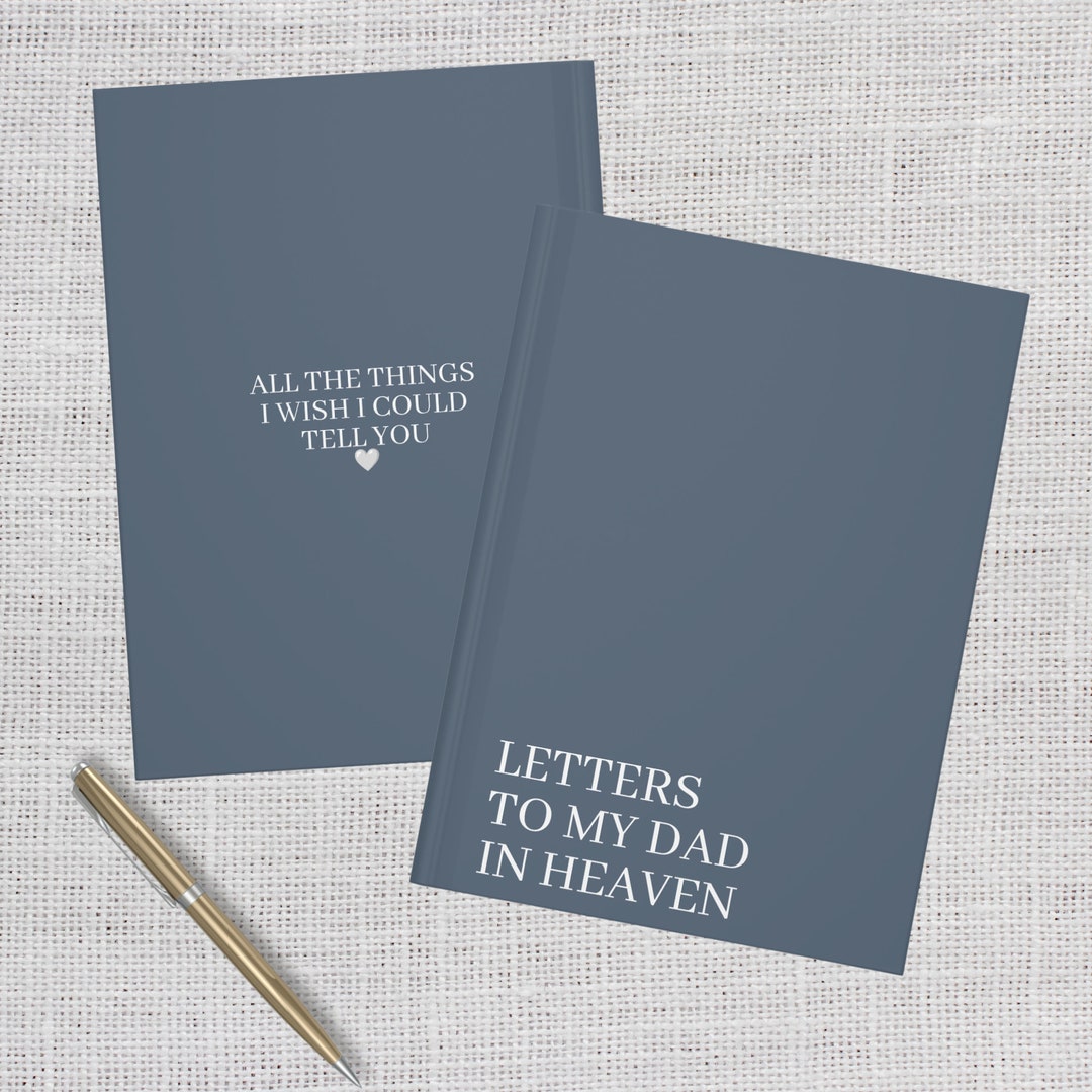 Letters to Dad in Heaven, Grief Journal, Dad Remembrance Gift, in ...