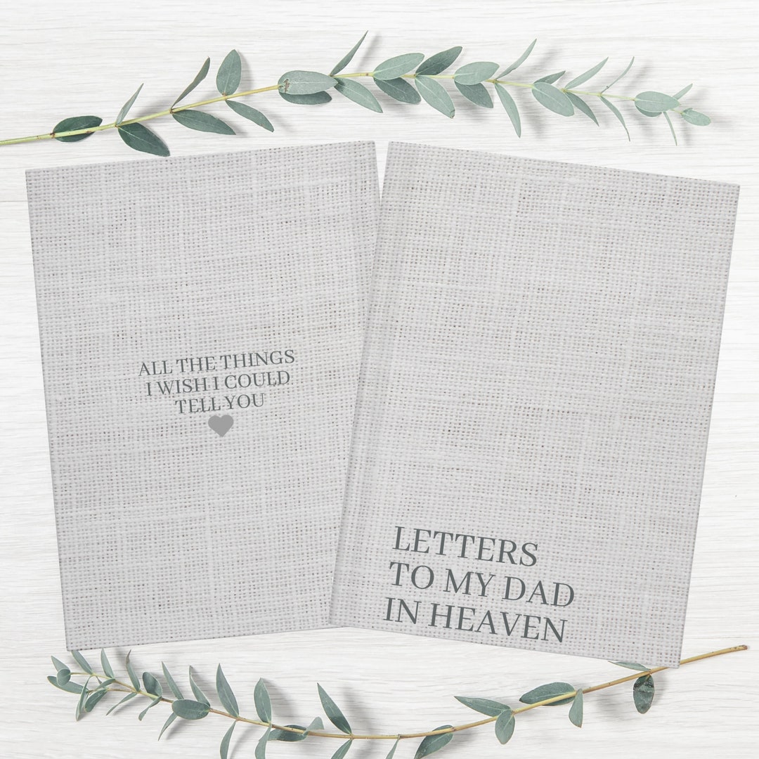 Letters to Dad in Heaven, Loss of Father Grief Journal, Dad Remembrance ...