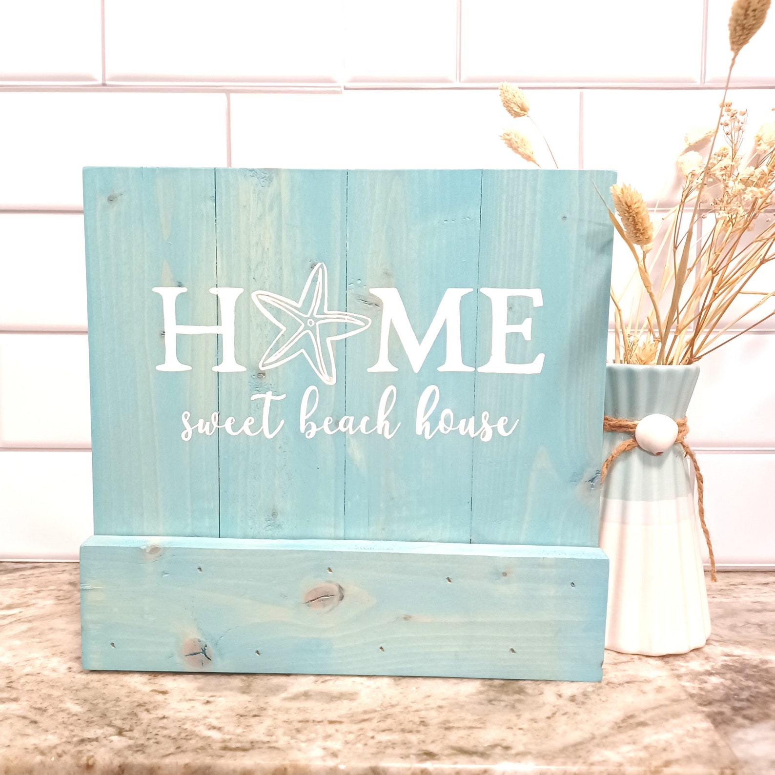 Beach Home Sign Home Sweet Beach House Coastal Farmhouse - Etsy
