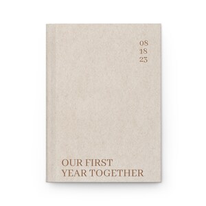 Custom Our First Year Together, Couples Journal Gift, the Story of Us ...