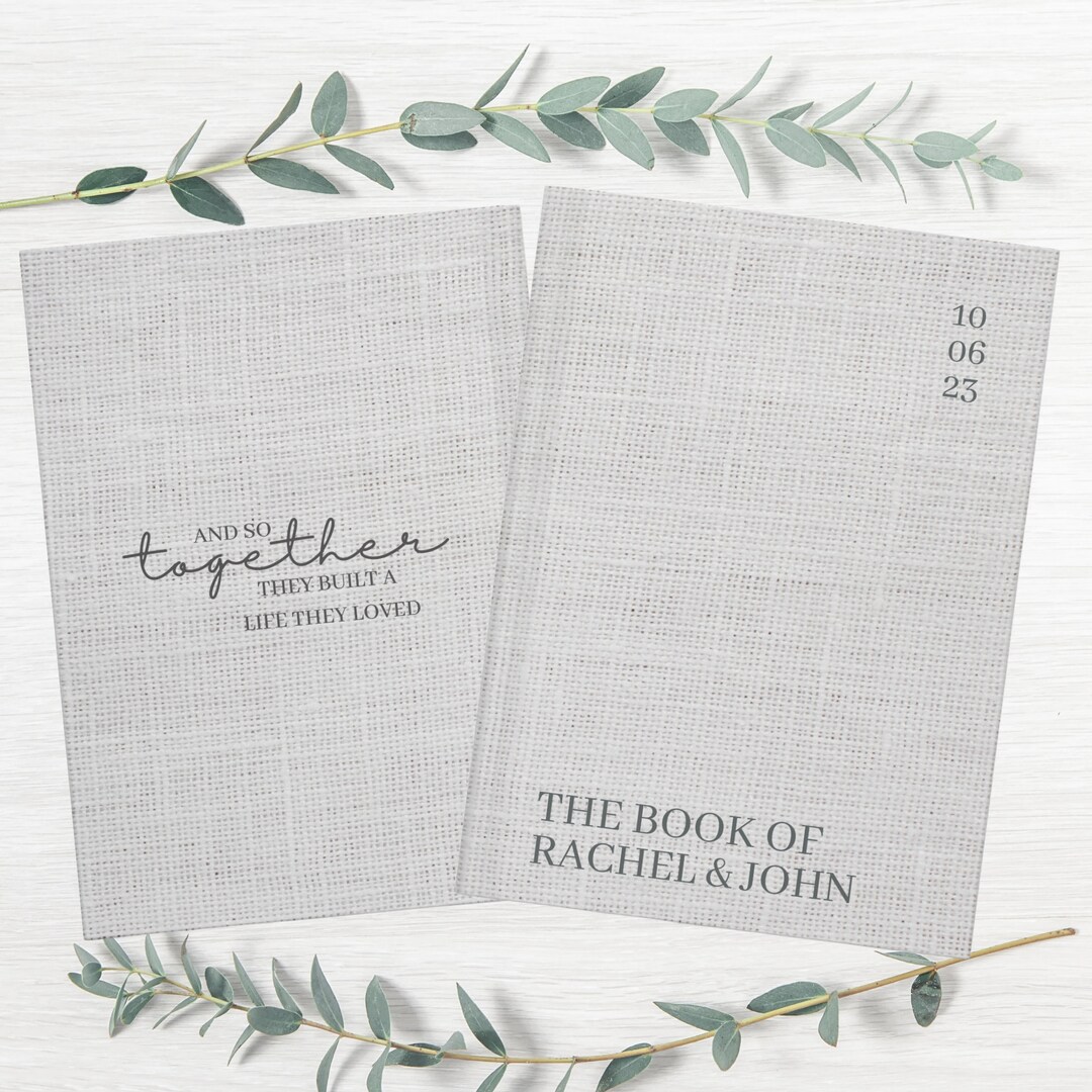 CUSTOM Couples Journal, the Book of Journal, Memory Journal, First ...