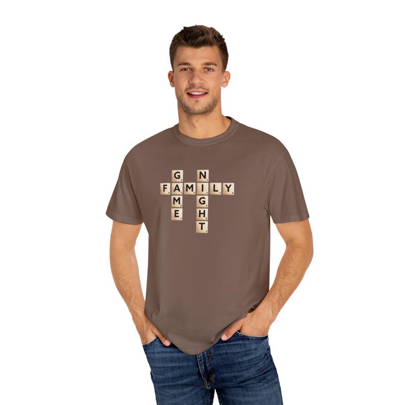 Scrabble Tiles Family Game Night Unisex T-shirt, Game Night Shirt ...