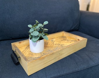 Herringbone Tray I Serving Tray I Farmhouse Tray I Coffee Table Tray - Etsy