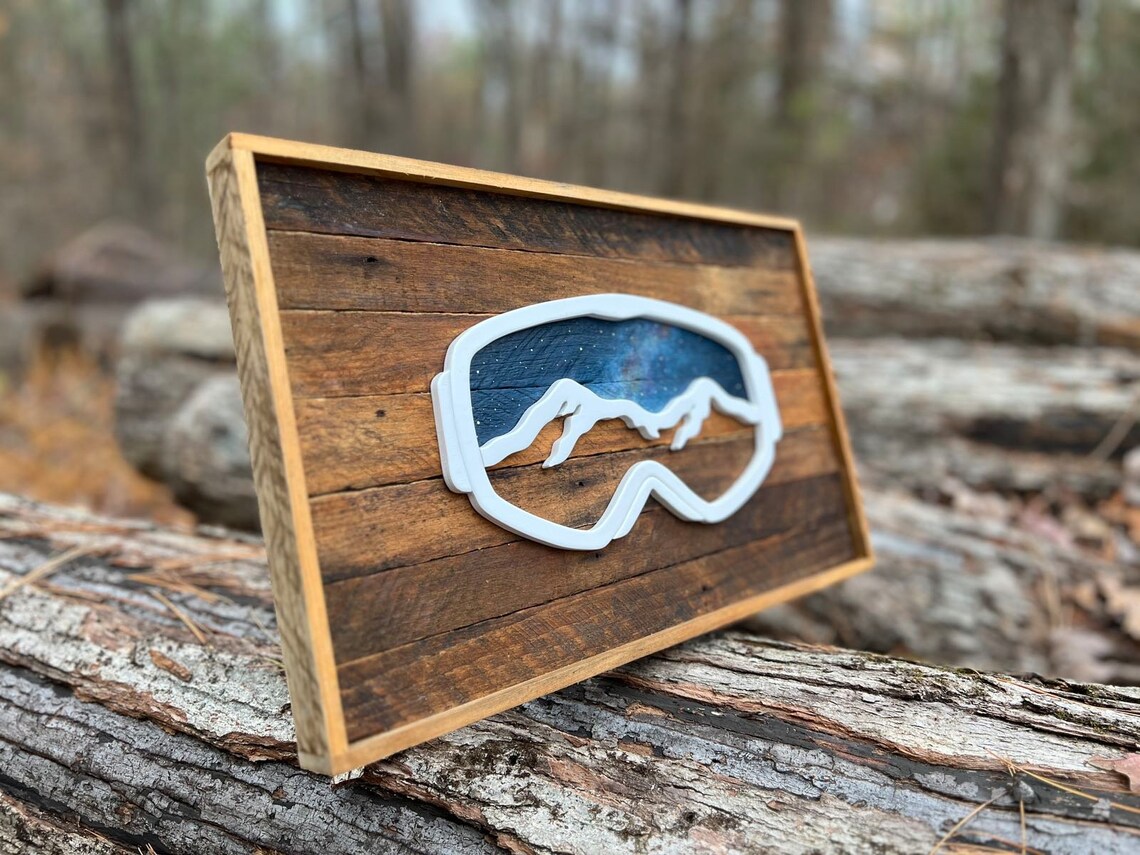 Ski Snowboard Snow Goggle Art - Etsy