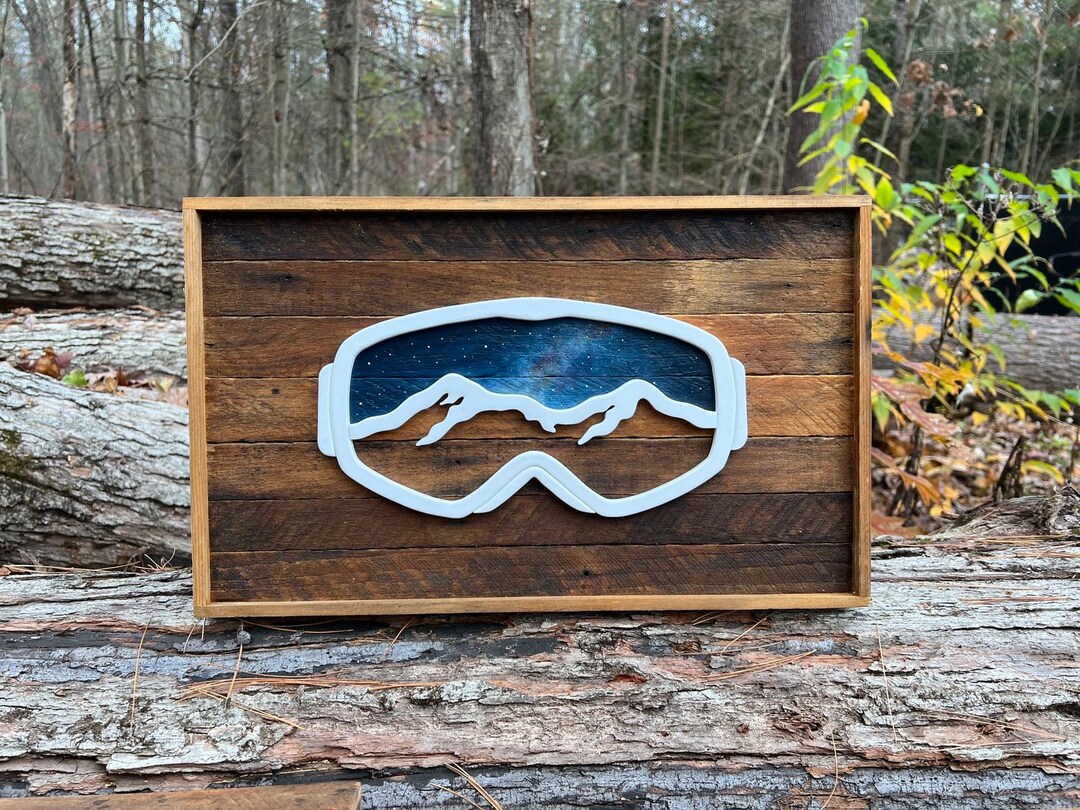 Ski Snowboard Snow Goggle Art - Etsy