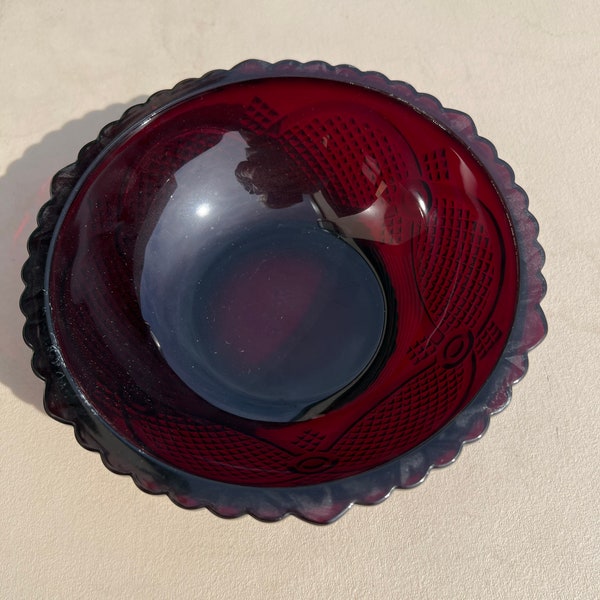 Avon Cape Cod Ruby Red Glass - Etsy