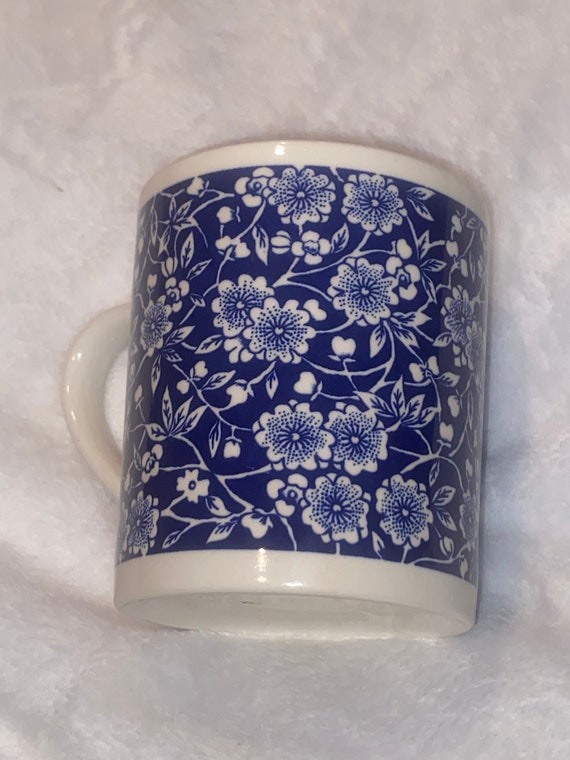 Queens Blue Calico Mug Made In England | Etsy
