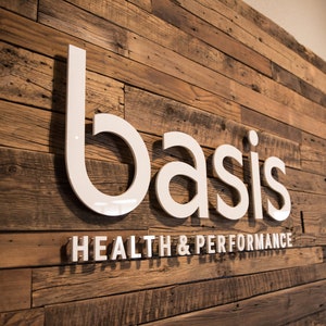 Raised Acrylic Metal Letters: Custom Office Reception Wall Sign - Etsy