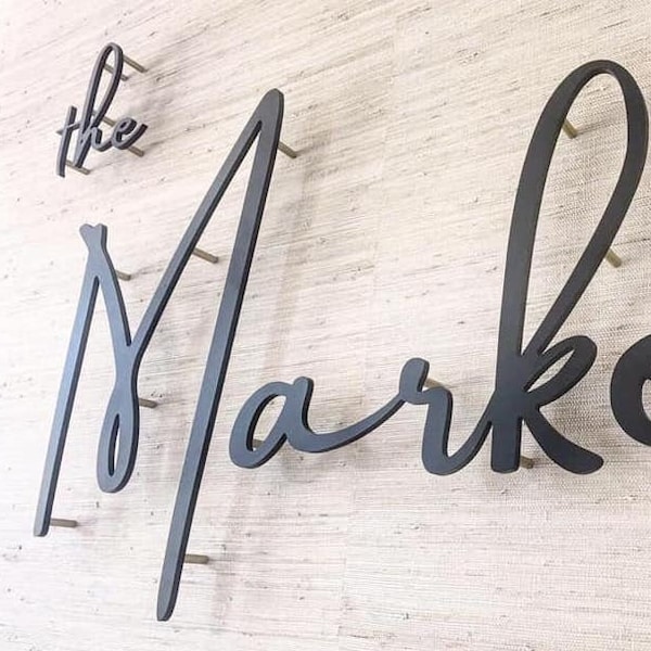 Floating Stud Mount Letters - Etsy