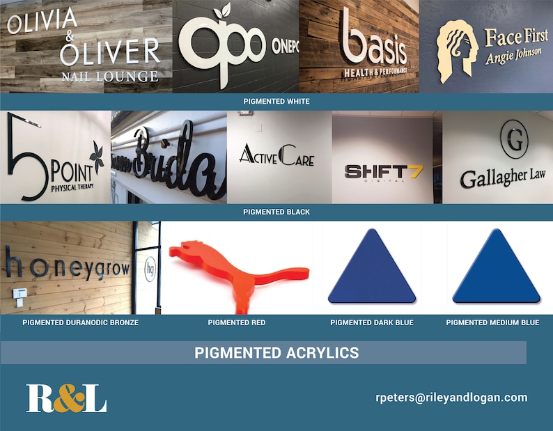 Custom 3D Metal & Acrylic Signage: Exterior Wall Letters, Logo for ...