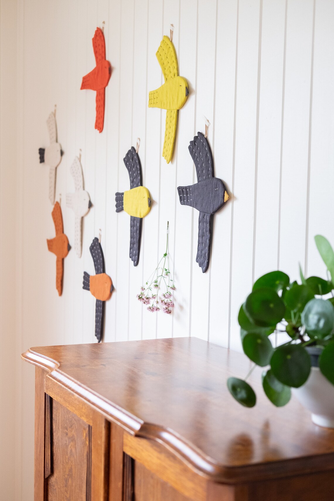 Bird Sewing Pattern PDF Songbird Wall Hanging Tutorial Instant Download ...