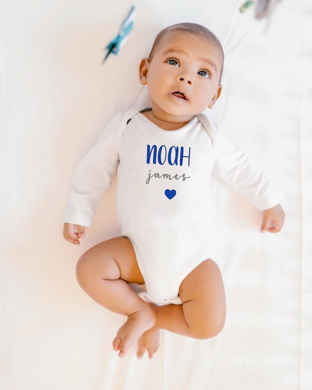 Personalized Baby Boy Name Coming Home Bodysuit, Newborn Baby Boy ...