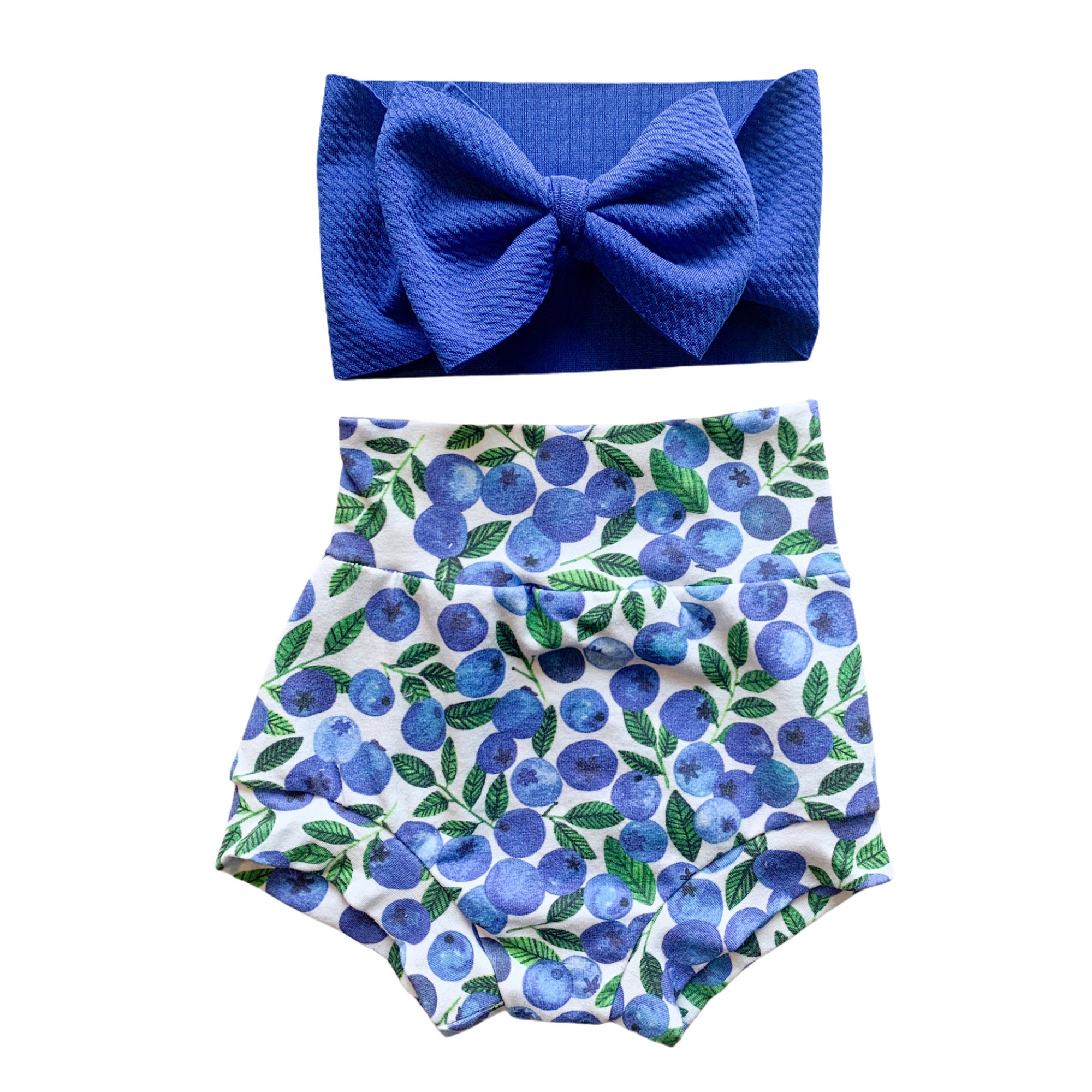 First Birthday Blueberry Baby Bummies Set Baby Girl 1st | Etsy