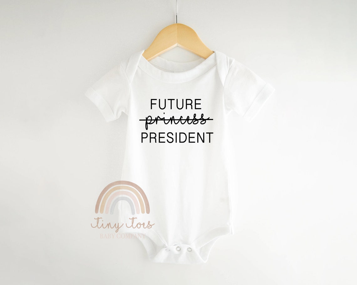 Future President Baby Girl Bodysuit: Feminist Newborn Outfit - Etsy