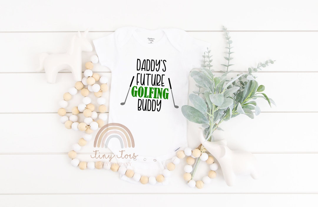 Daddy's Future Golfing Buddy Baby Bodysuit, Baby Girl Baby Boy Outfit ...