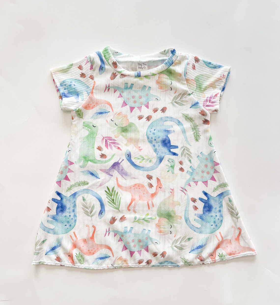 Dinosaur Dress With Bummies Knee High Socks and Headwrap Bow - Etsy