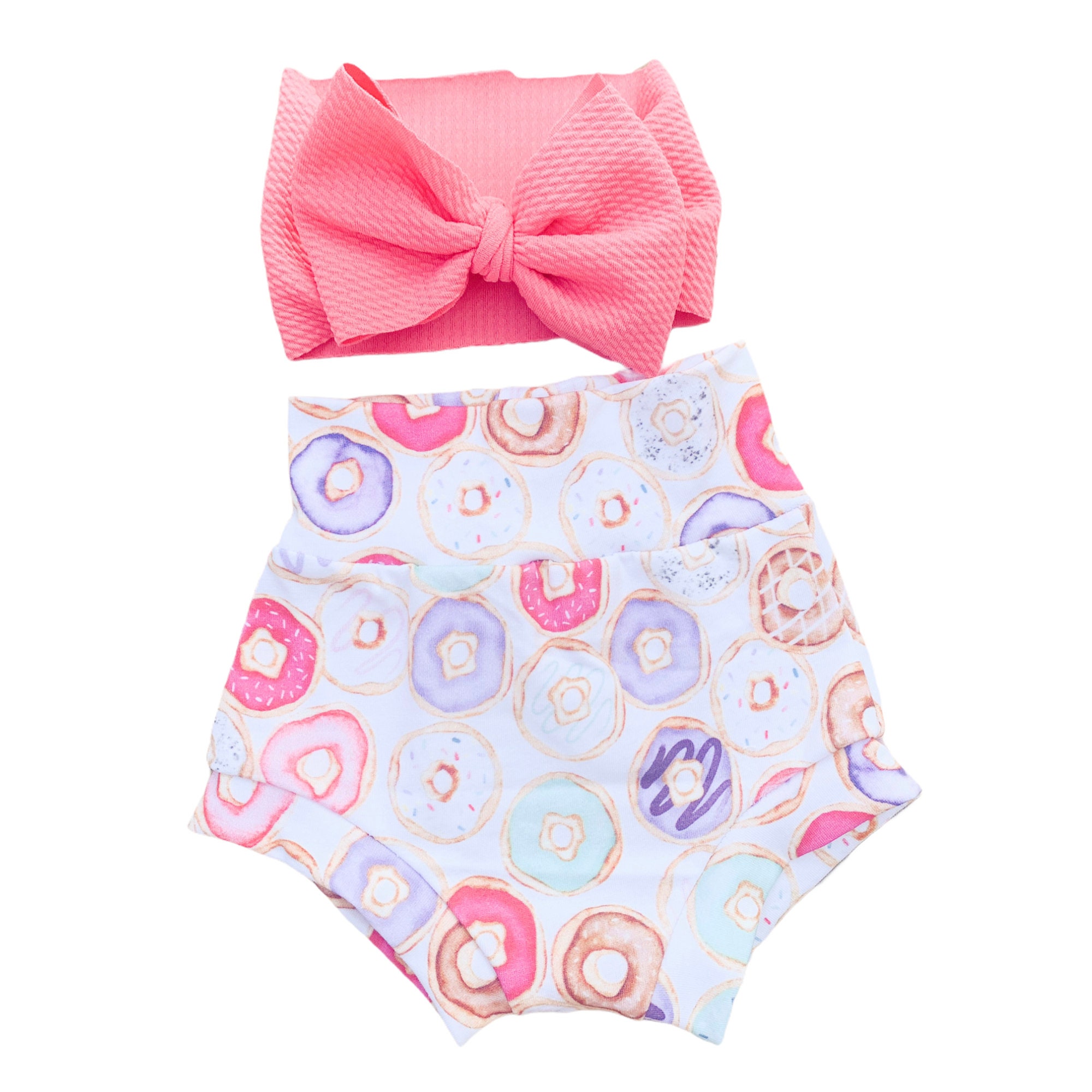 First Birthday Donut Baby Bummies Set Sweet One Baby Girl - Etsy