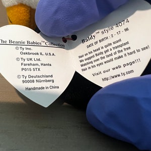 Baldy Beanie Baby - Style 4074, 4th Generation With Errors - Etsy