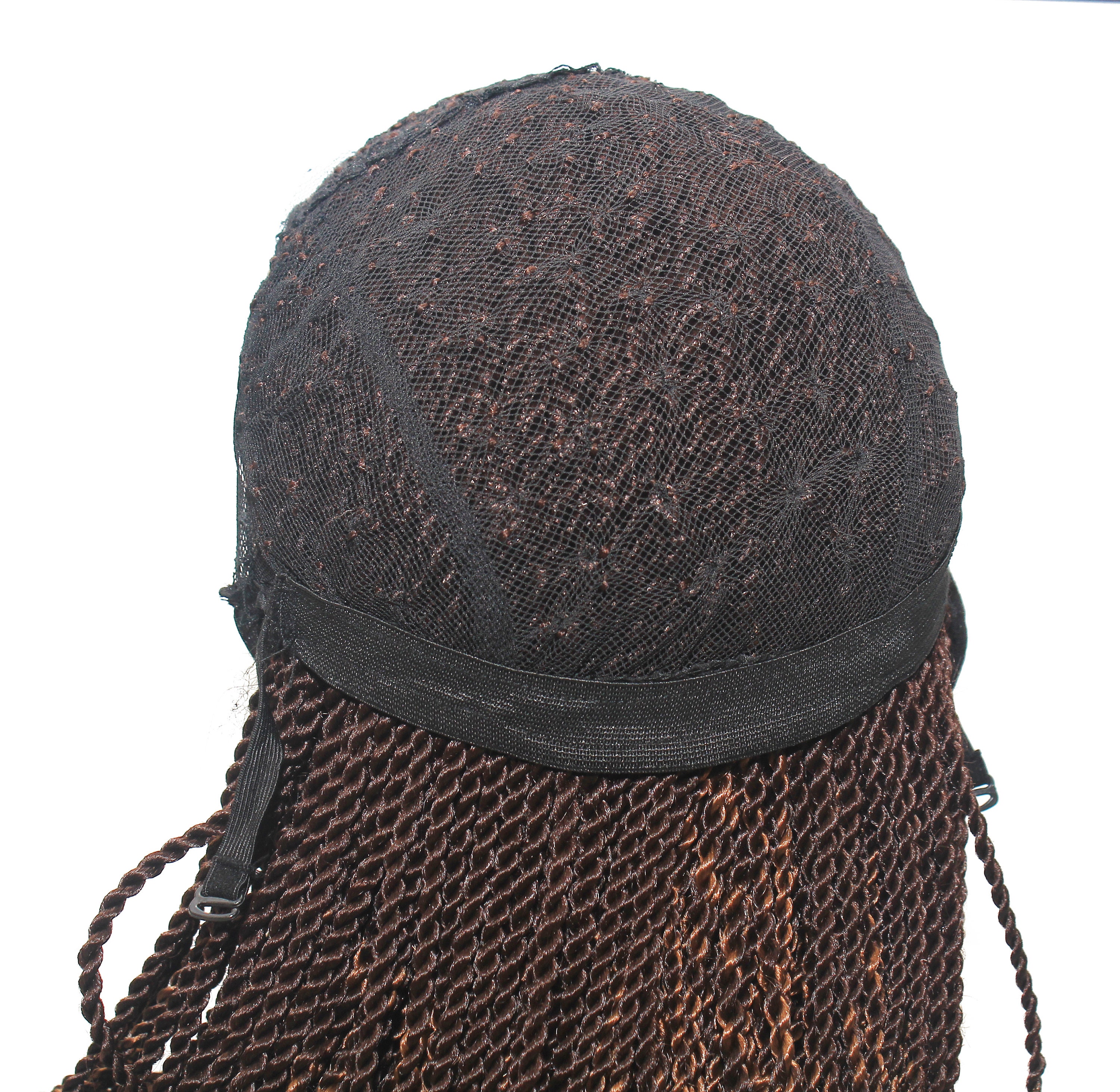 Fully Hand Braided Wig/ Braided Wig/ Lace Closure Wig / Handmade Wig ...
