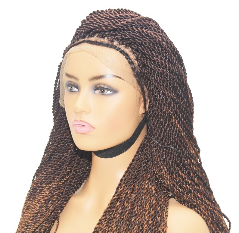 Fully Hand Braided Wig/ Braided Wig/ Lace Closure Wig / - Etsy Canada