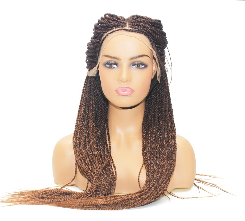 Fully Hand Braided Wig/ Braided Wig/ Lace Closure Wig / - Etsy Canada