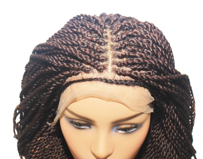 Fully Hand Braided Wig/ Braided Wig/ Lace Closure Wig / - Etsy Canada