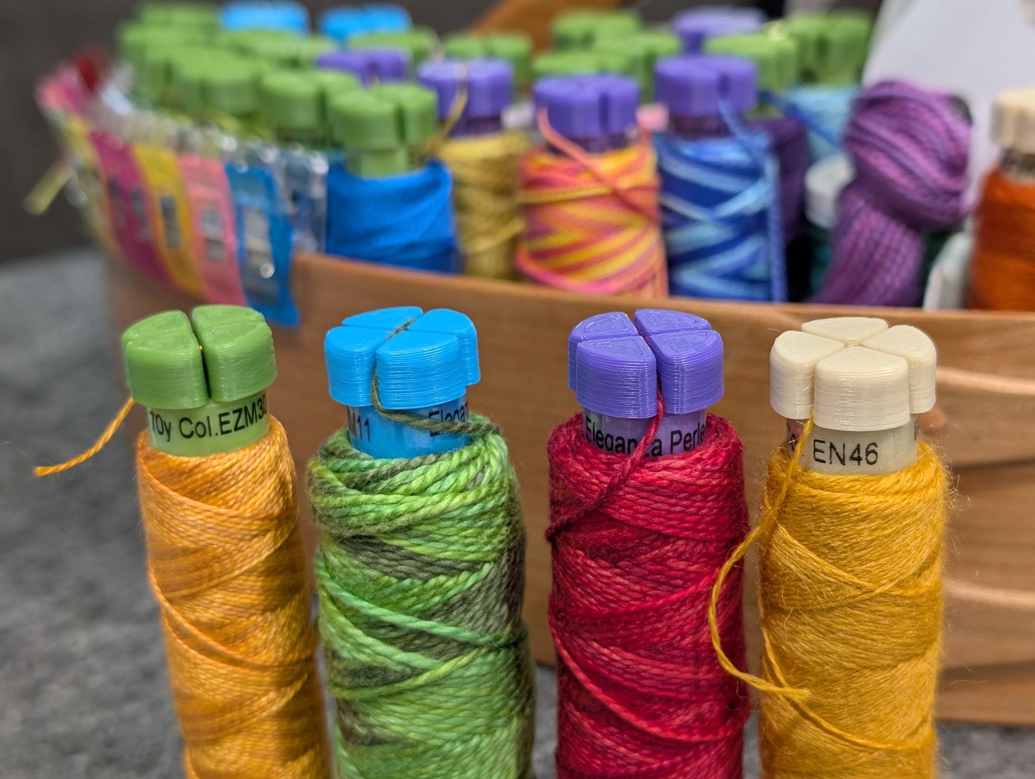 Embroidery Thread Keeper / Caps Set of 12 - Etsy