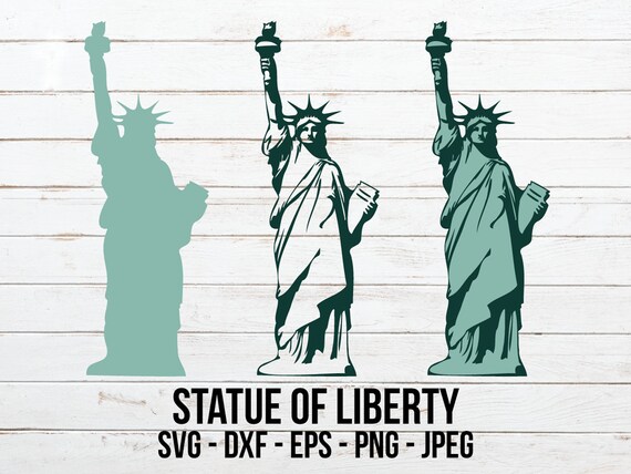 Statue of Liberty Svg Independence Day Cut File Png Dxf - Etsy