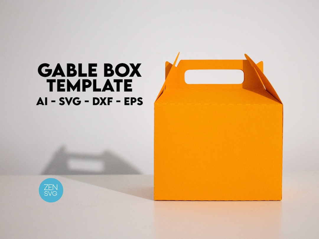 Gable Box Template, Candy Holder Box Svg, DIY Candy Box, Kids Treats ...