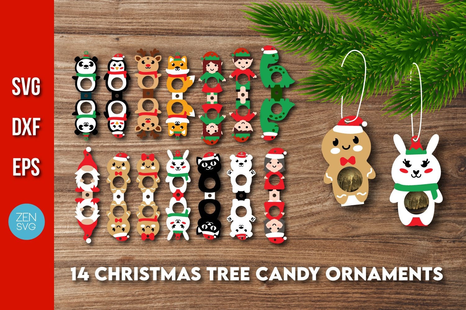 Layered Christmas Paper Craft Bundle Christmas Candy Holders - Etsy