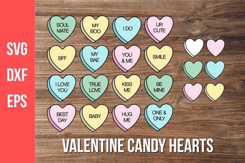 Valentines Candy Holder Bundle SVG Cute Valentines Lollipop - Etsy